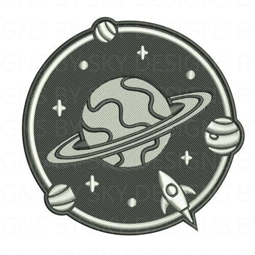 Solar System Planets Machine Embroidery Design - Etsy Australia