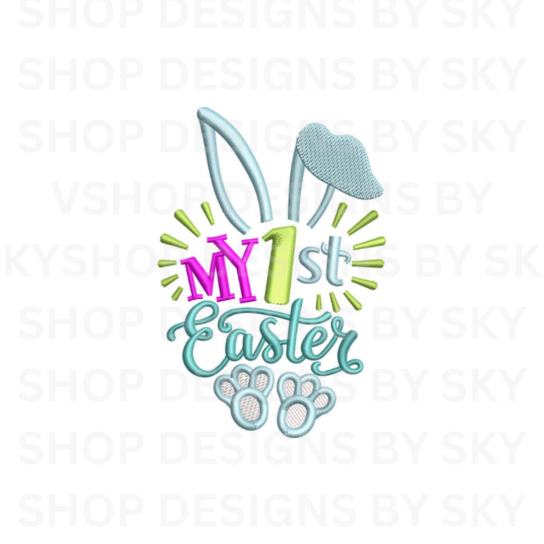 My First Easter Embroidery Design File Pattern, Easter Bunny Embroidery ...