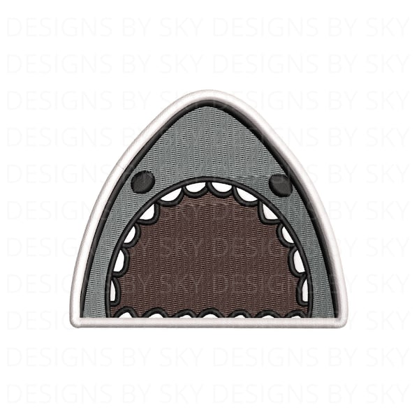 Jaws Embroidery - Etsy