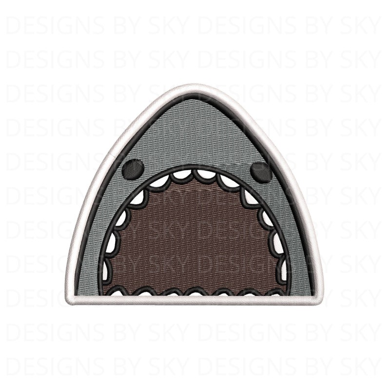 Jaws Embroidery - Etsy