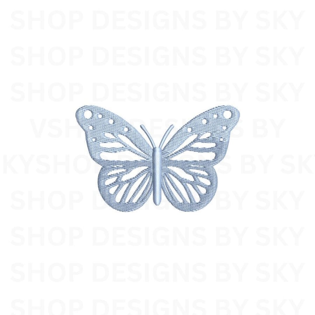 Butterfly Embroidery Design File Pattern, Cute Butterfly Embroidery ...