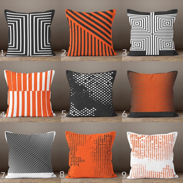 Orange Cushions - Etsy