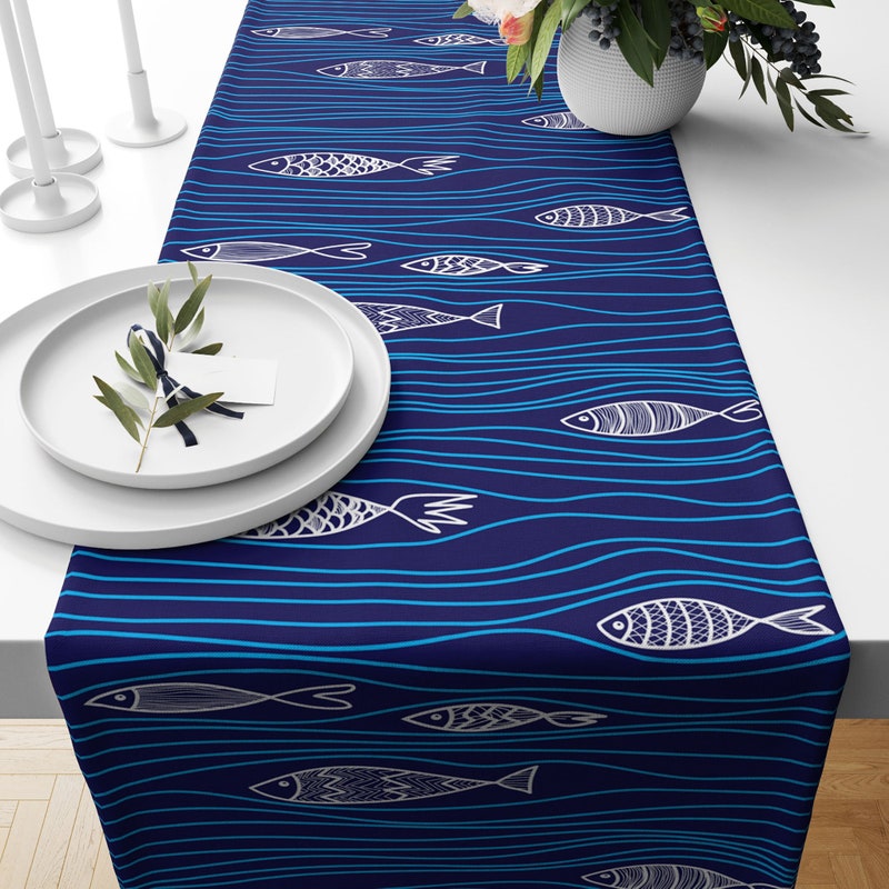 Fish Table Runner - Etsy