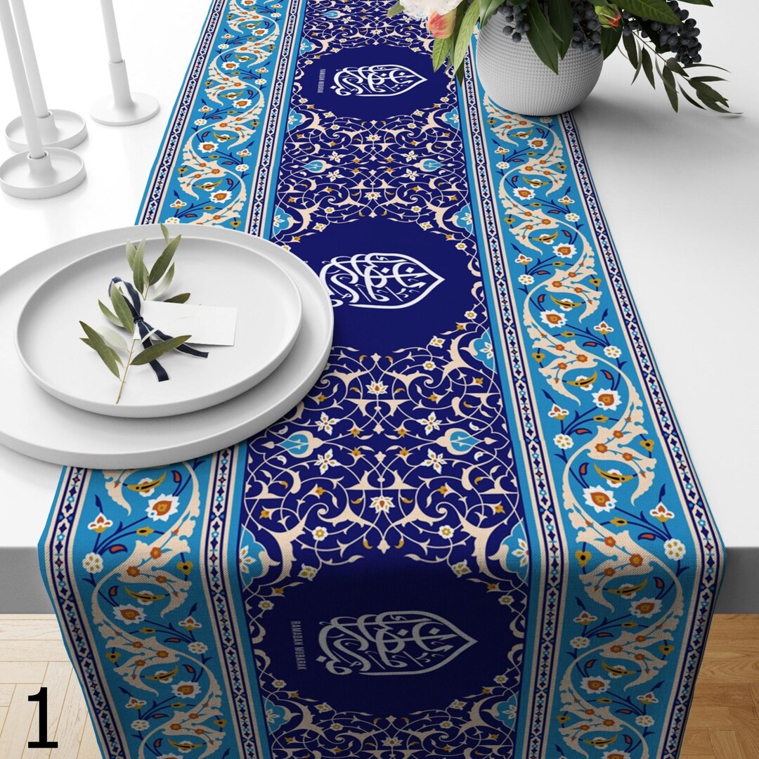 Ramadan Table Runners, Eid Dining Runner, Authentic Arabian Style Table ...