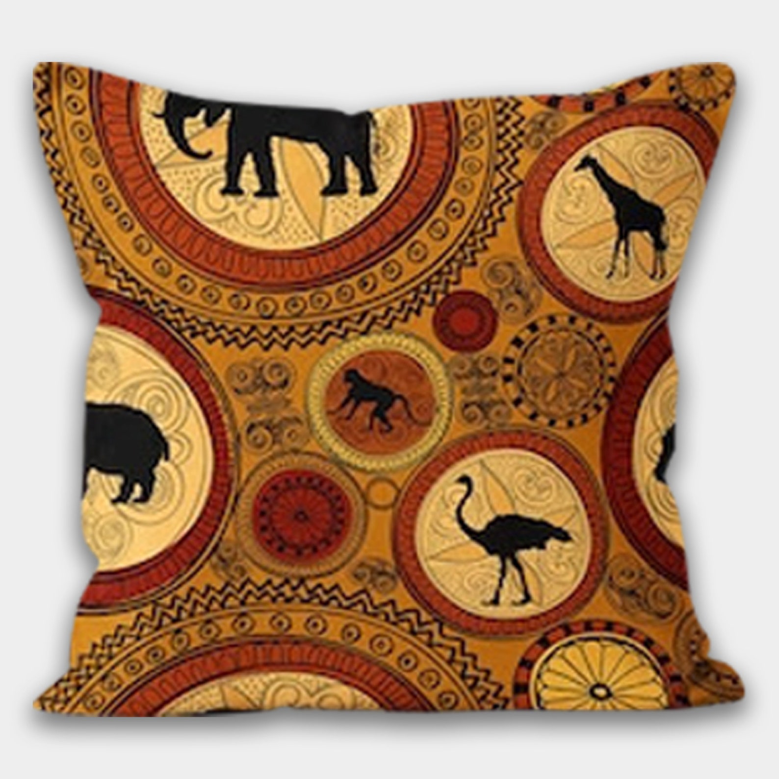African Woman Throw Pillow Covers, Ethnic African Throw Pillow Covers ...