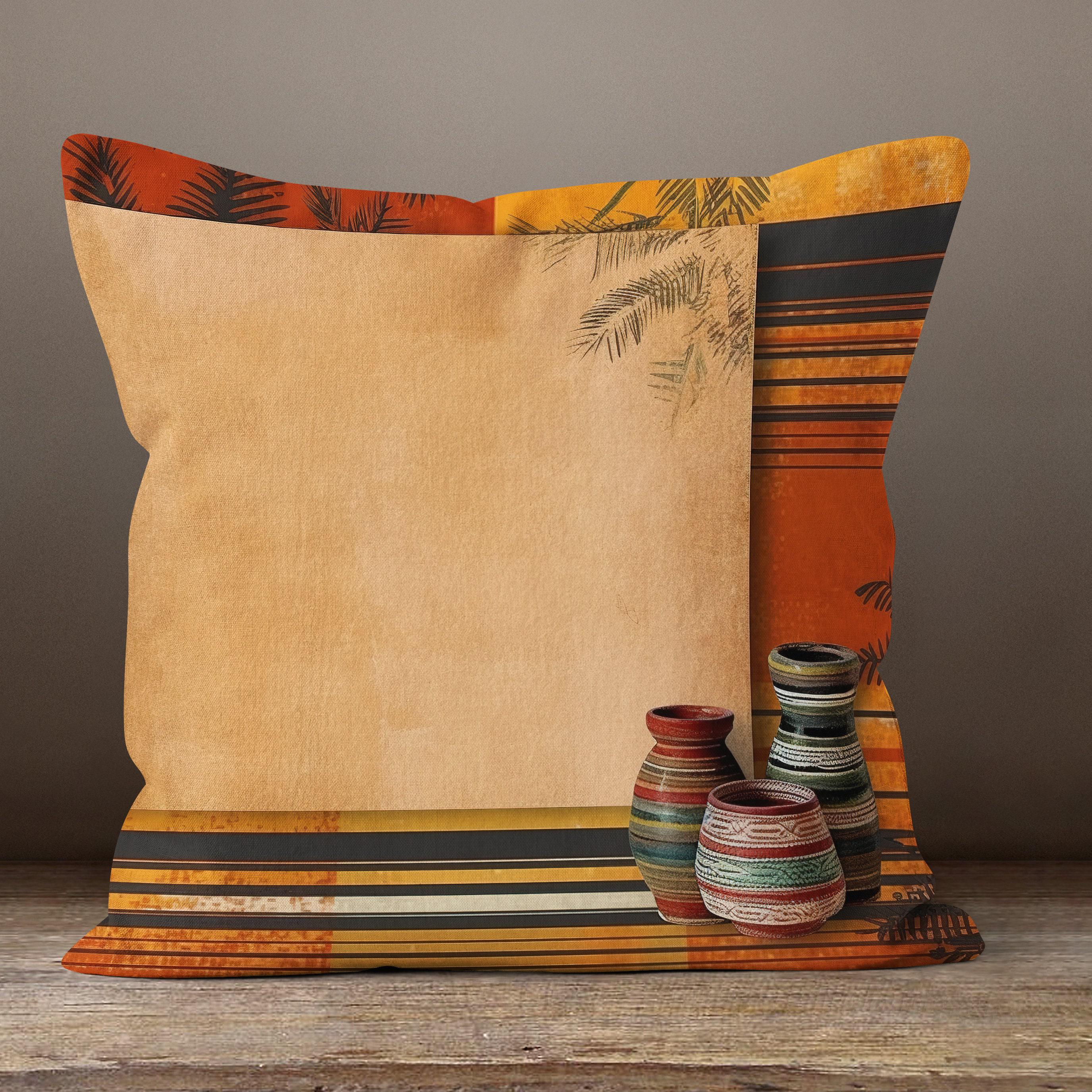 Ethnic Design Throw Pillow Cover, Decorative African Pillowcase ...