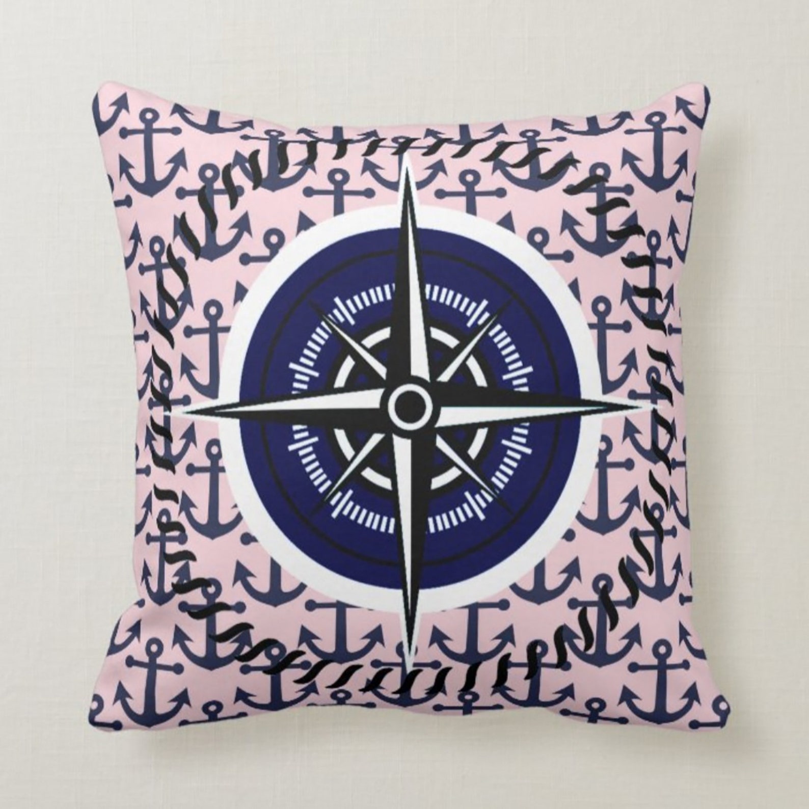Nautical Pattern Pillow Covers Decorative Throw Bedding - Etsy