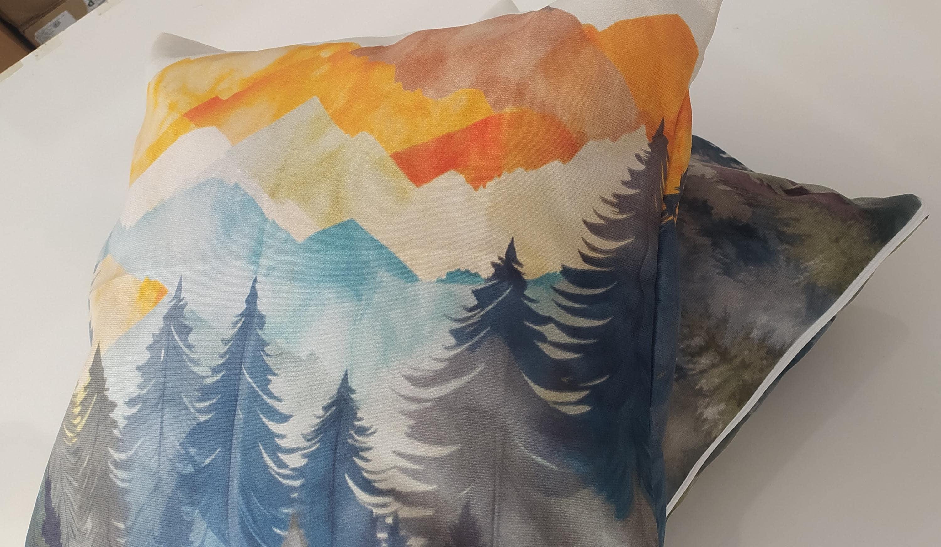 Pine Landscape Pillow Covers, Pine Forest Cushion Cover, Pine Tree ...