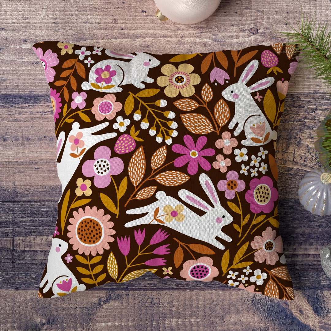Happy Easter Pillow Covers, Bunny Easter Pillowcase, Easter Themed ...
