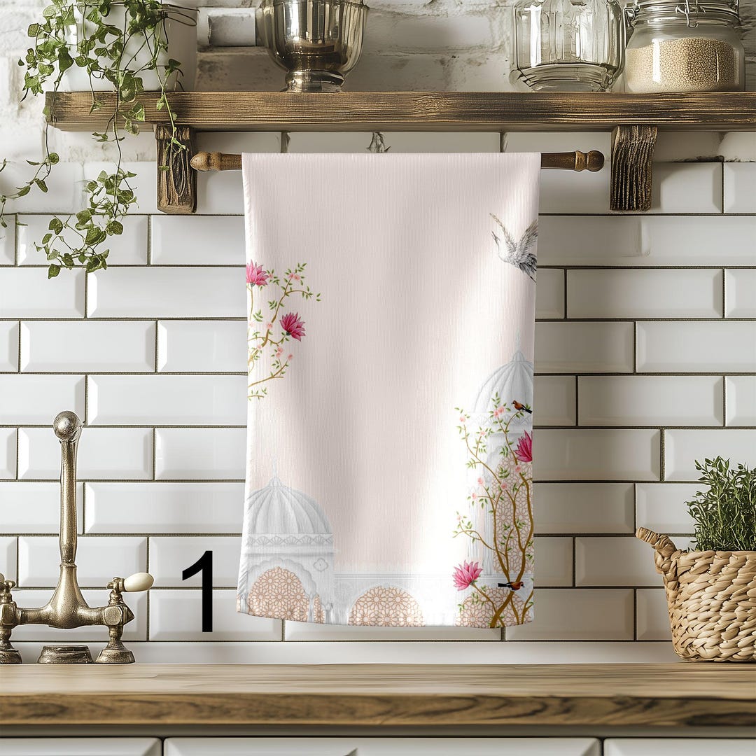 Ramadan Kitchen Towels, Islamic Design Tea Towels, Ramadan Kareem Hand ...