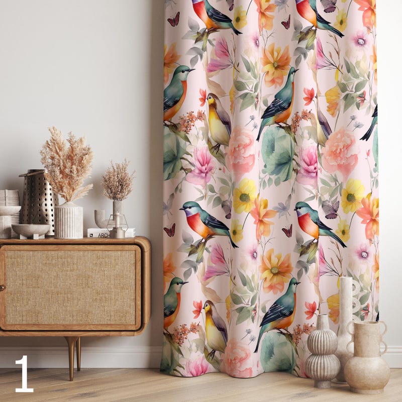 Bird Curtains - Etsy