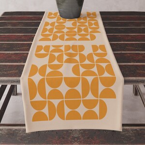Mid Century Modern Table Runners, Mcm Table Runner, 70s Colorful Table ...