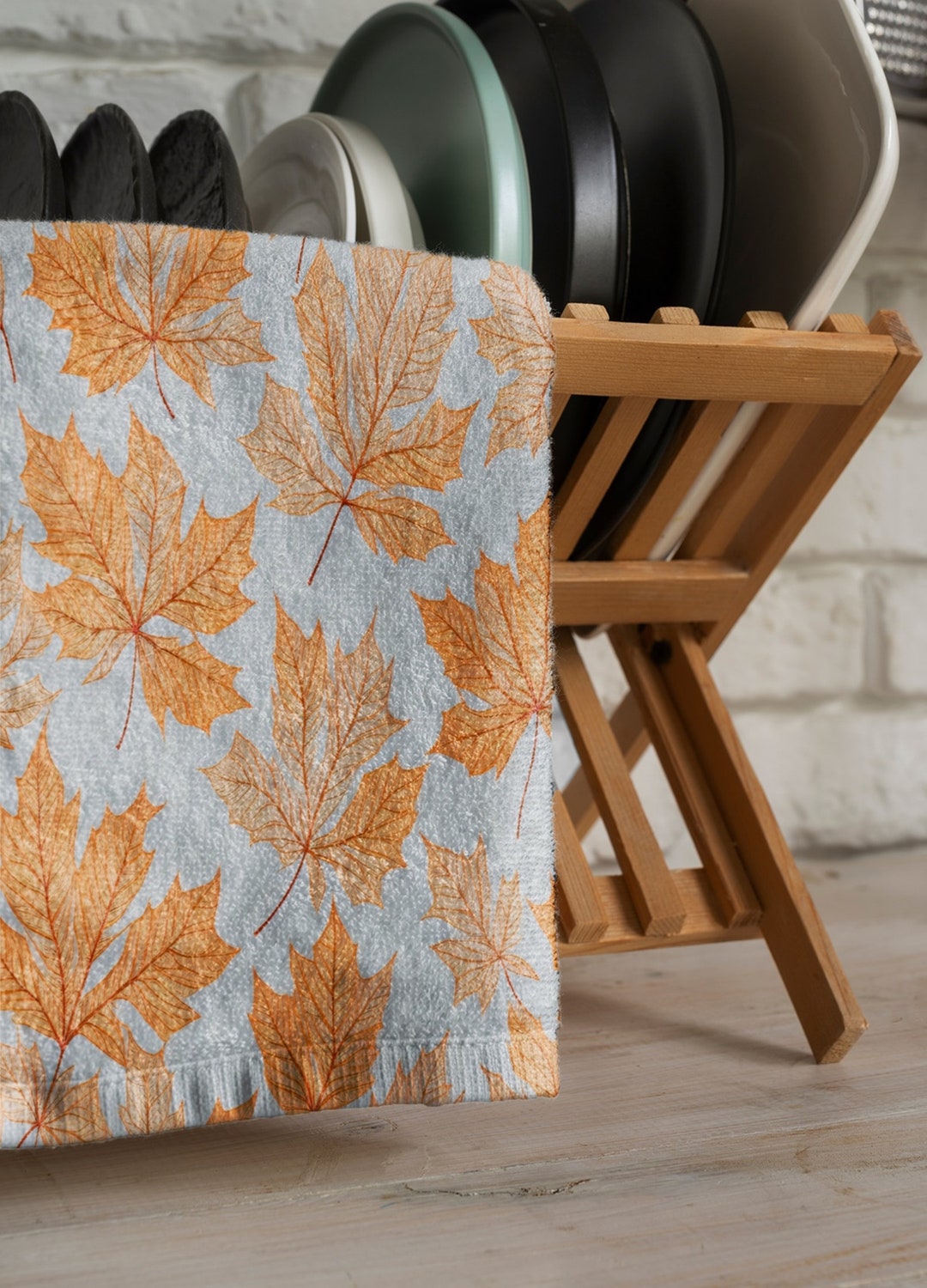 Fall Tea Towel, Fall Decorative Dish Towel, Autumn Tea Towels ...