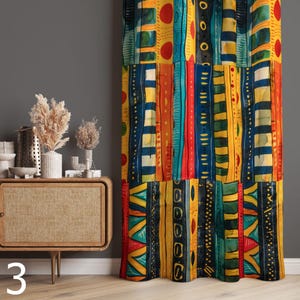 Ethnic African Panels, Vibrant Tribal Drapes, Abstract Ethnical ...
