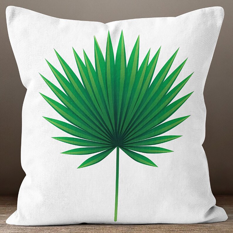 Green Tropical Palm Tree Decorative Throw Pillow Case Green - Etsy