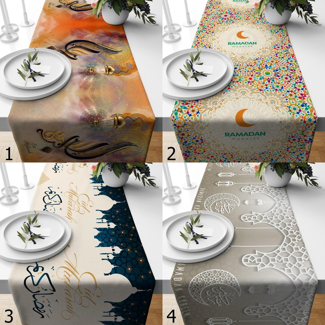 Ramadan Table Decor Runner, Ramadan Table Runners, Eid Dining Runner ...