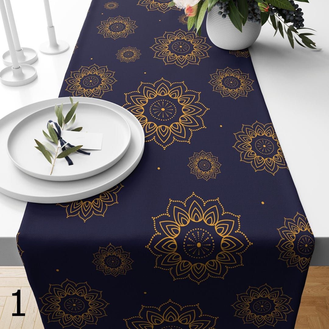 Islamic Table Runner, Ramadan Karem Table Runners, Islamic Moroccan ...
