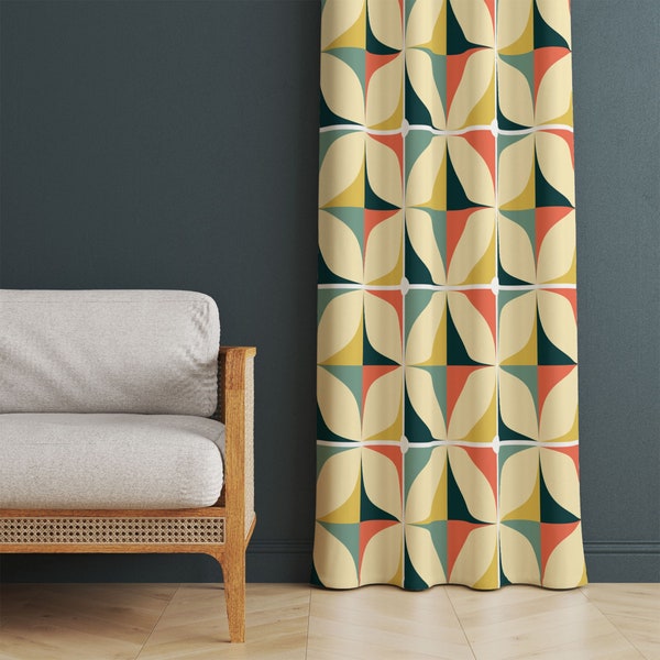 Retro Curtains - Etsy