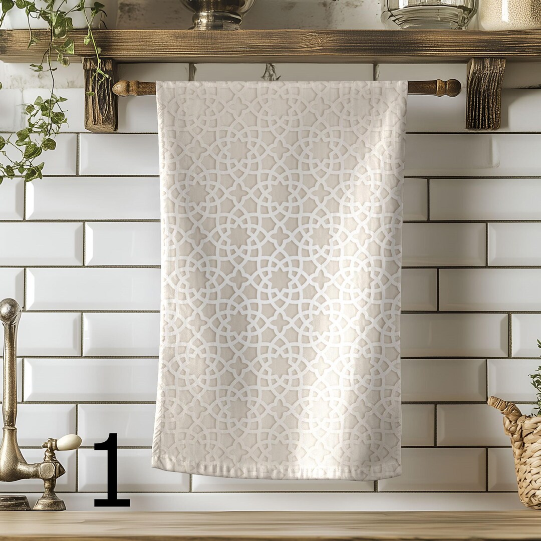 Ramadan Tea Towels, Islamic Motif Kitchen Towel, Ramadan Themed Towel ...