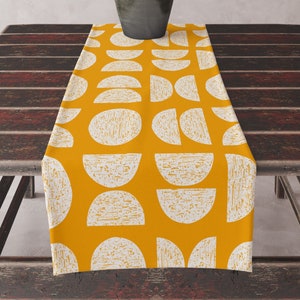 Mid Century Modern Table Runners, Mcm Table Runner, 70s Colorful Table ...