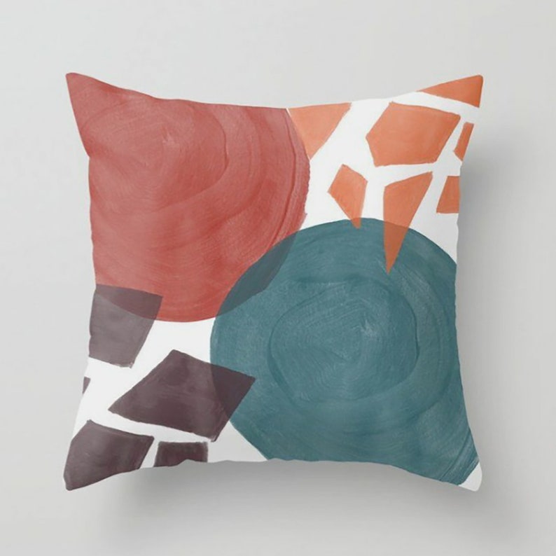 Abstract Pillow Cover, Cushion Nordics Scandi, Decorative Modern Style ...