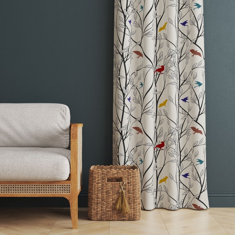 Bird Curtains - Etsy