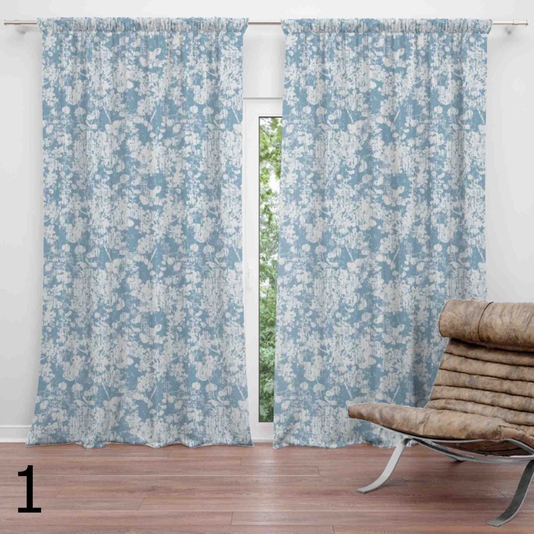 Nautical Decor Panel Curtains, Sailboat Curtain Panels, Maritime Panels ...