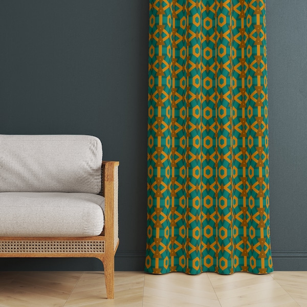 Retro Curtains - Etsy