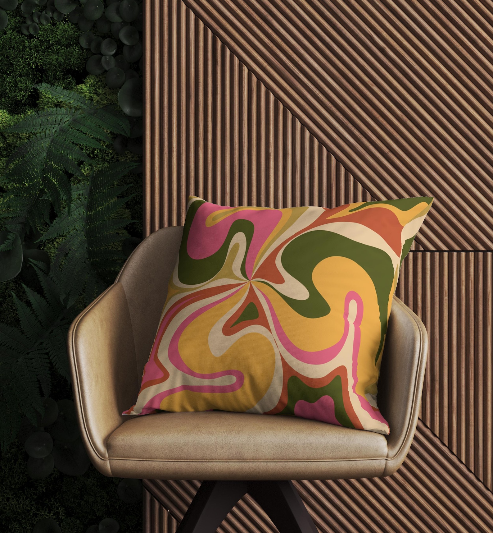 Retro Pillow Covers, 70s Style Pillowcases, Retro MCM Cushion Covers ...