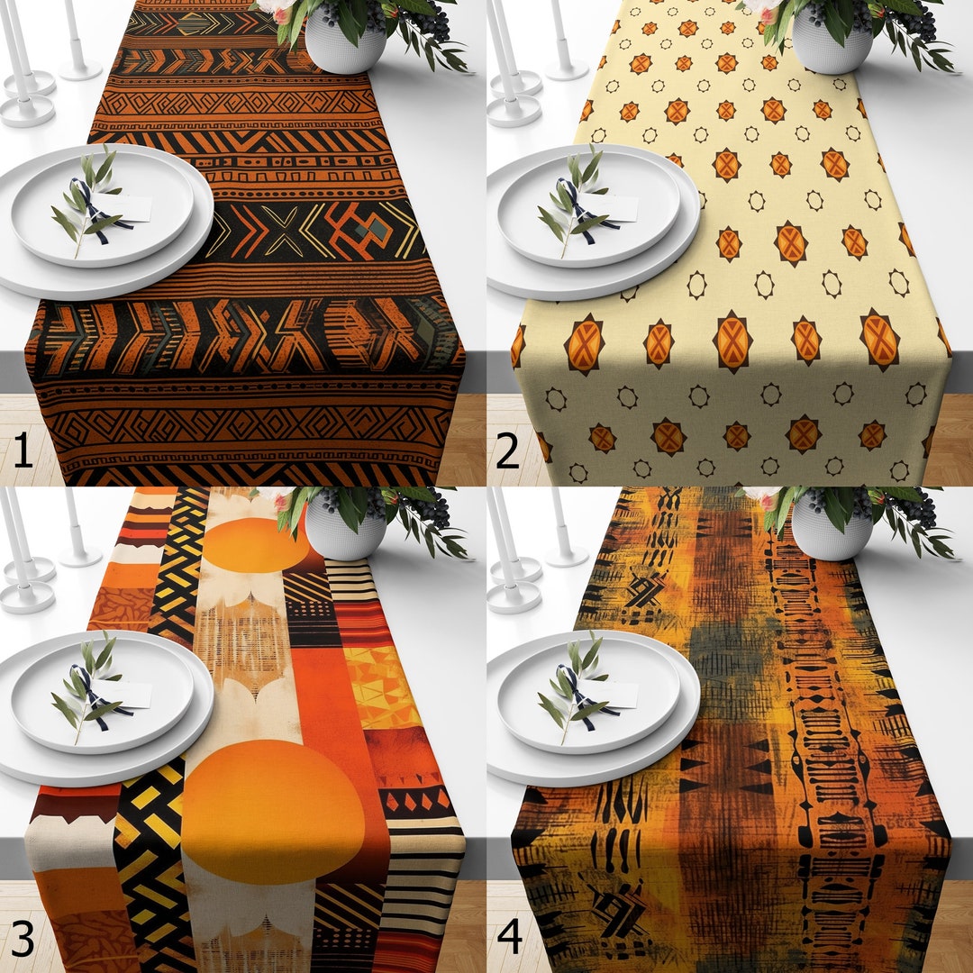 Colorful Ethnic Table Runner, Ethnic Decore Table Runners, African ...