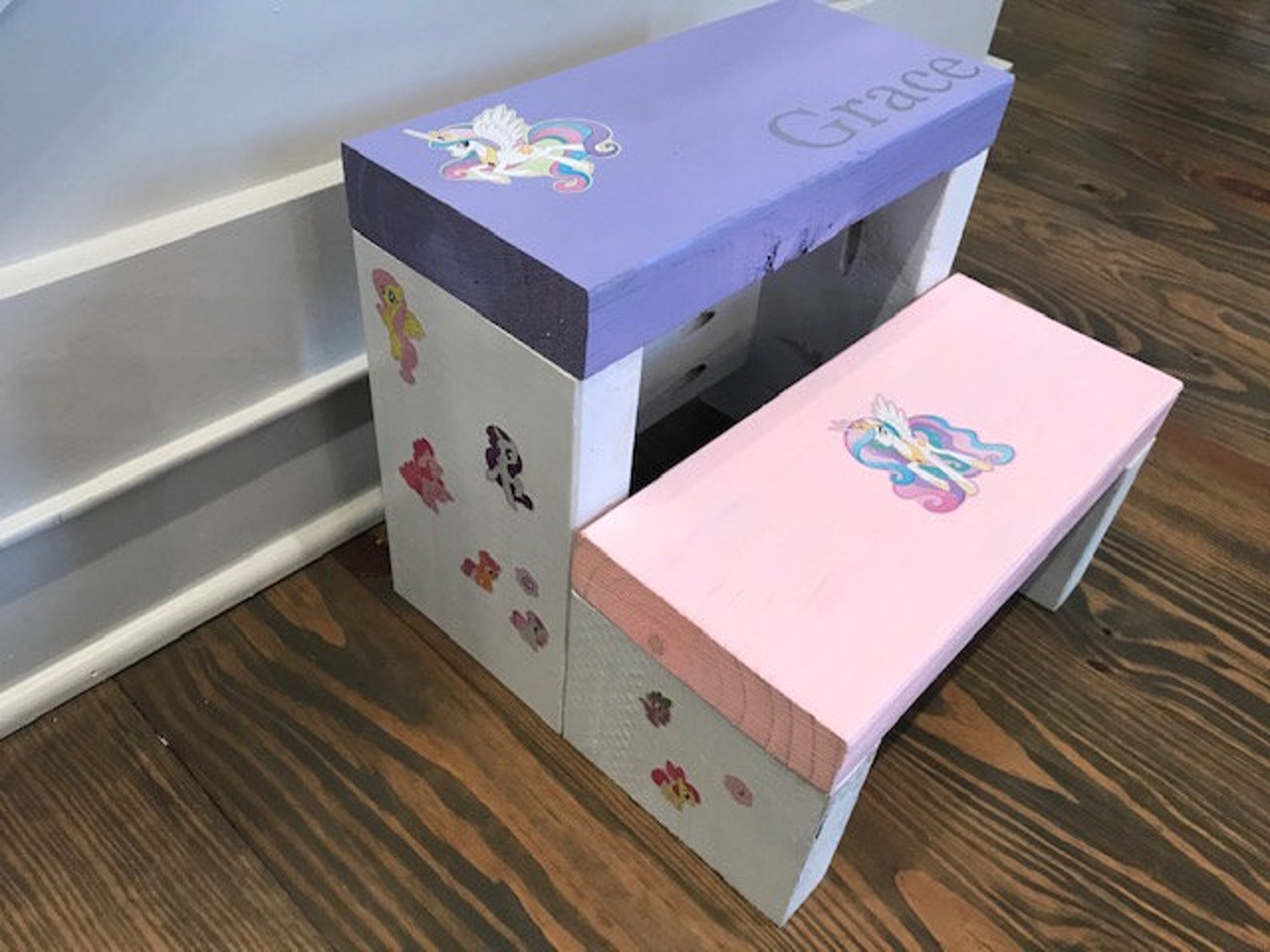 Kids Wooden Kids Step Stool - Etsy