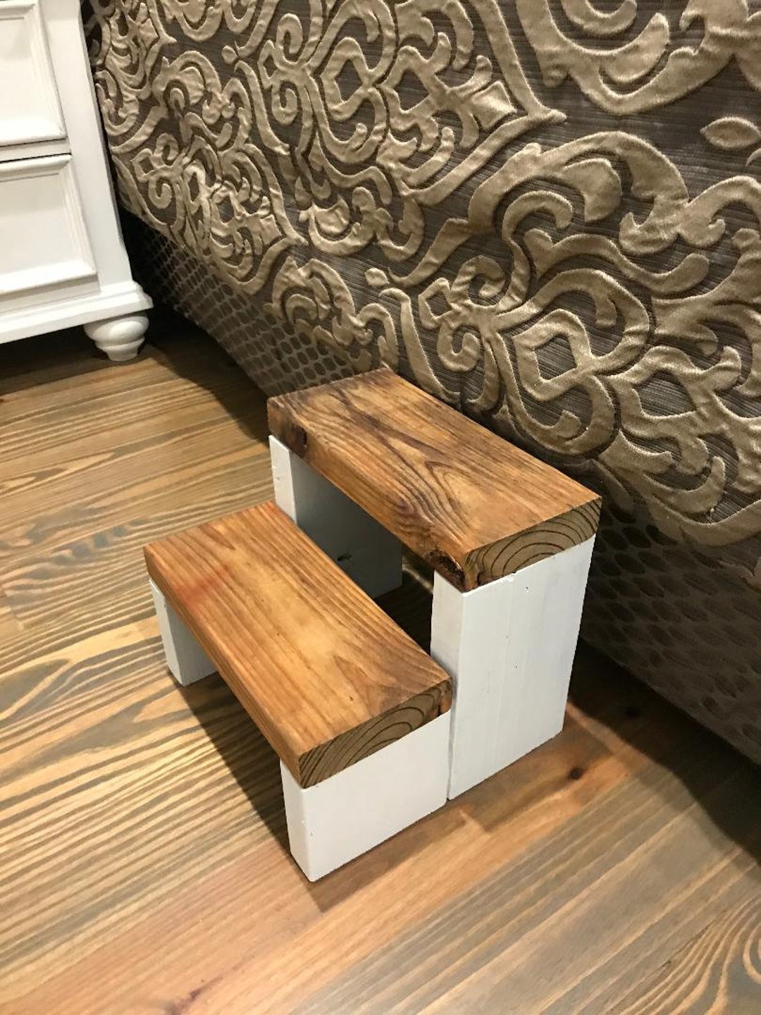 Custom Rustic Wooden Step Stool - Etsy