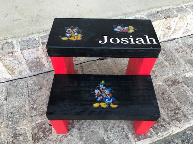 Kids Wooden Kids Step Stool - Etsy