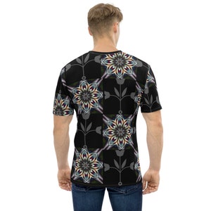 Black Pattern T-shirt - Etsy