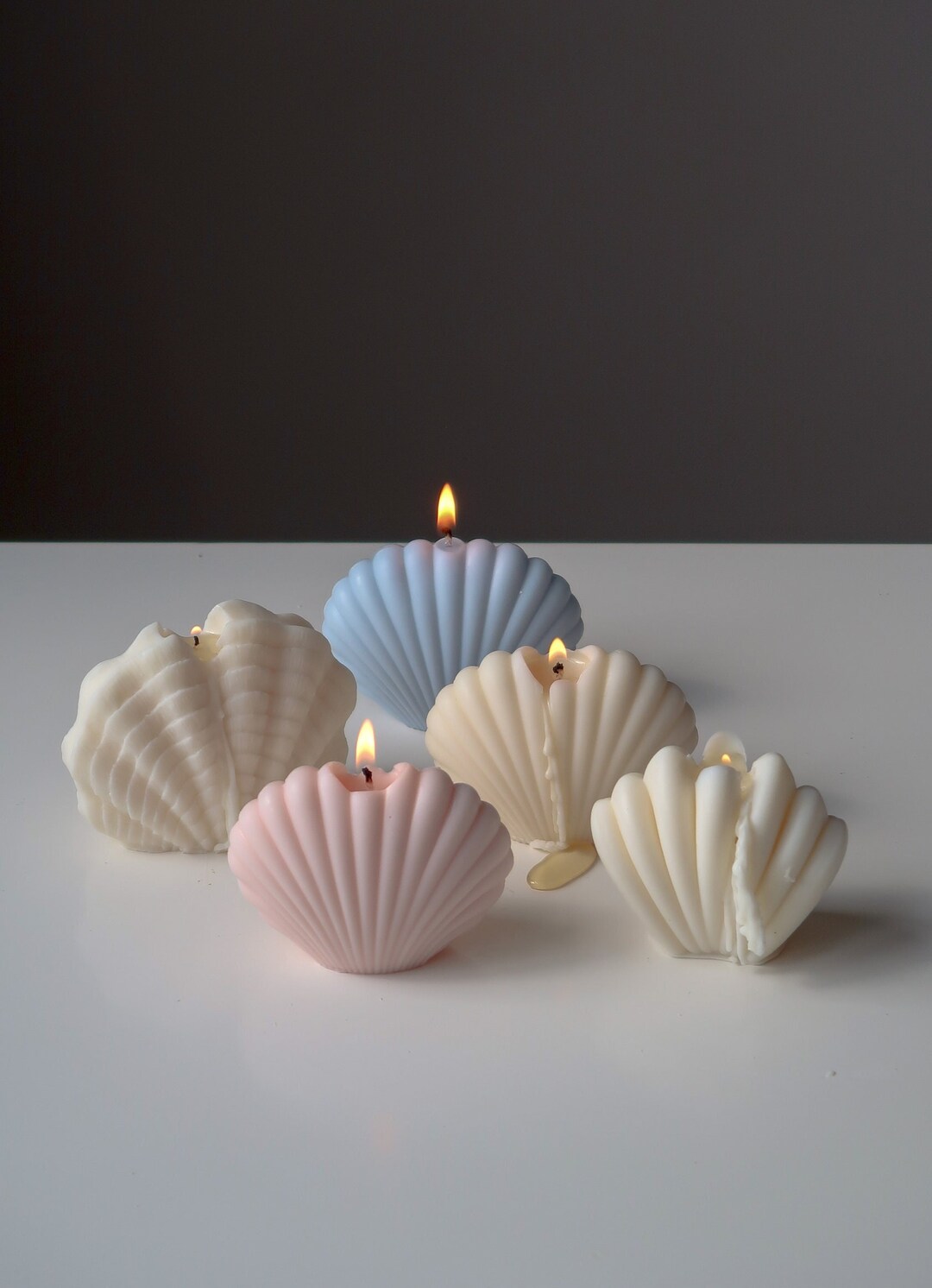 Shell Soy Scented Candle | Shell Candle | Birthday | Party Favours ...