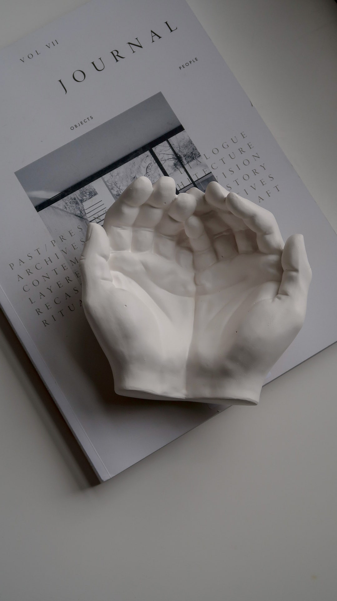 Stone Cupped Hands Bowl: Trinket Dish, Contemporary Decor - Etsy UK