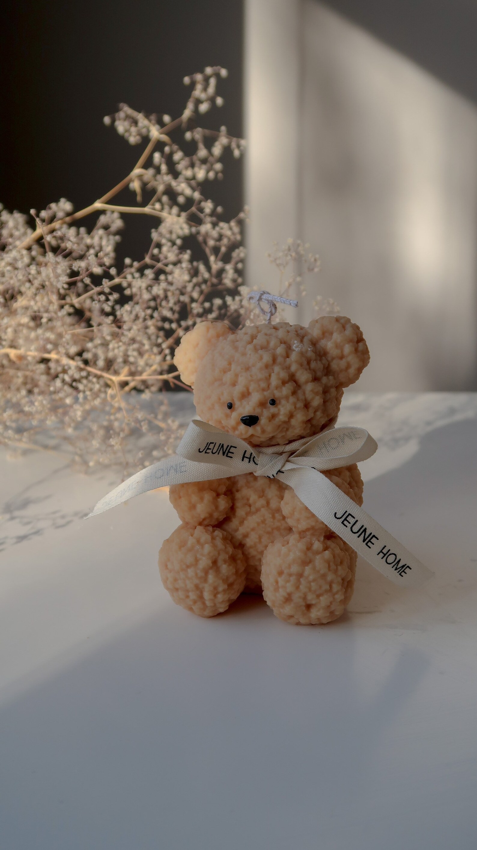 Fluffy Teddy Bear Soy Candle Teddy Bear Candle Birthday - Etsy