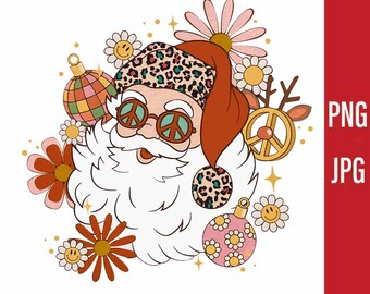 Santa Peace Sign Png - Etsy