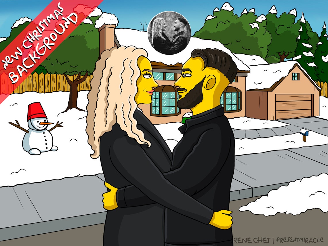 Simpsons christmas zoom background - naaas