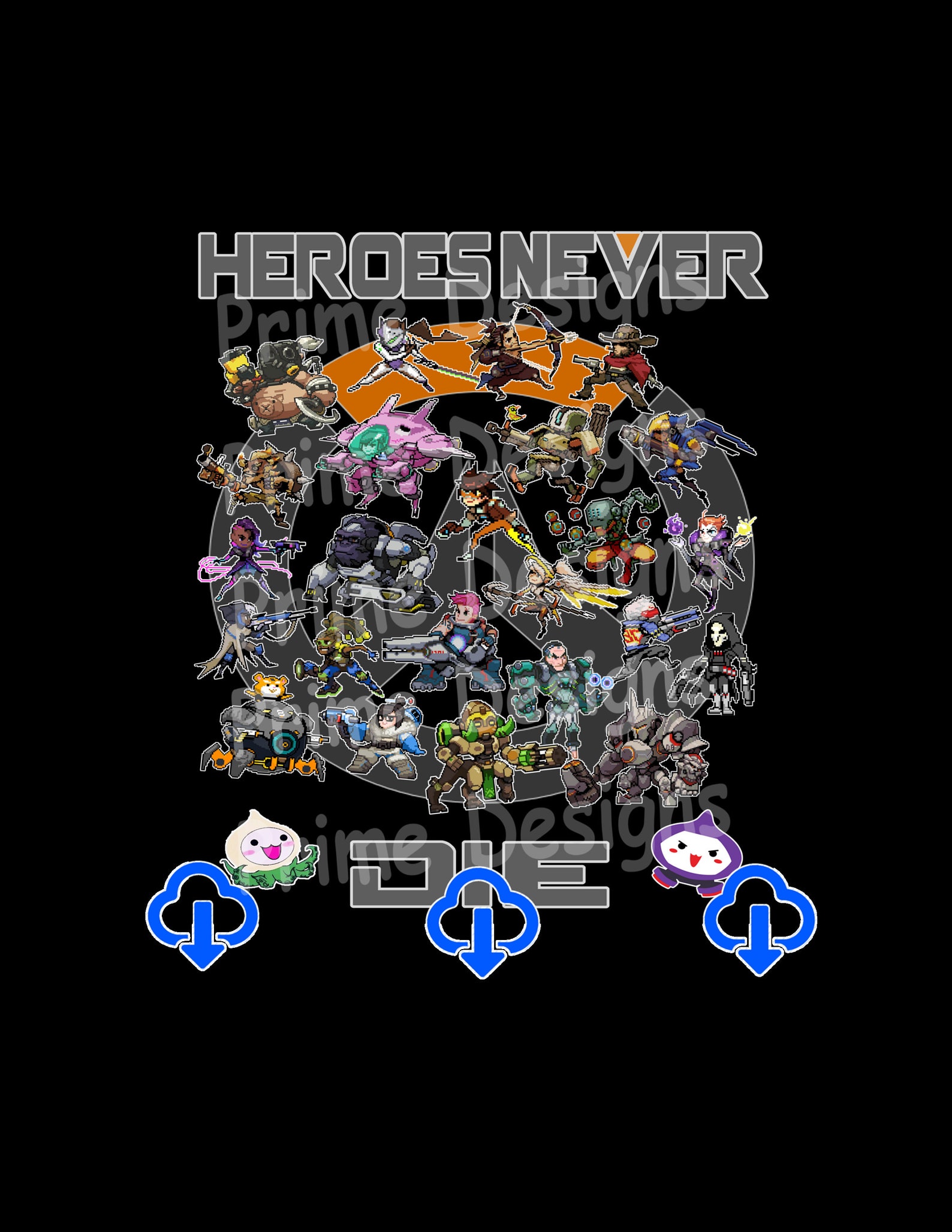 Overwatch PNG Design, Digital Download, Overwatch Pixel PNG, Overwatch ...