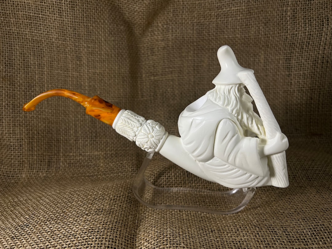 Block Meerschaum Large Wizard Pipe - Etsy
