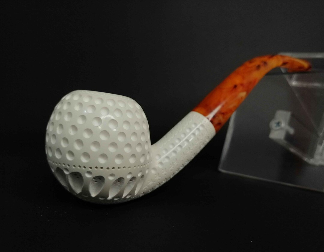 Block Meerschaum Golf Ball Pipe - Etsy