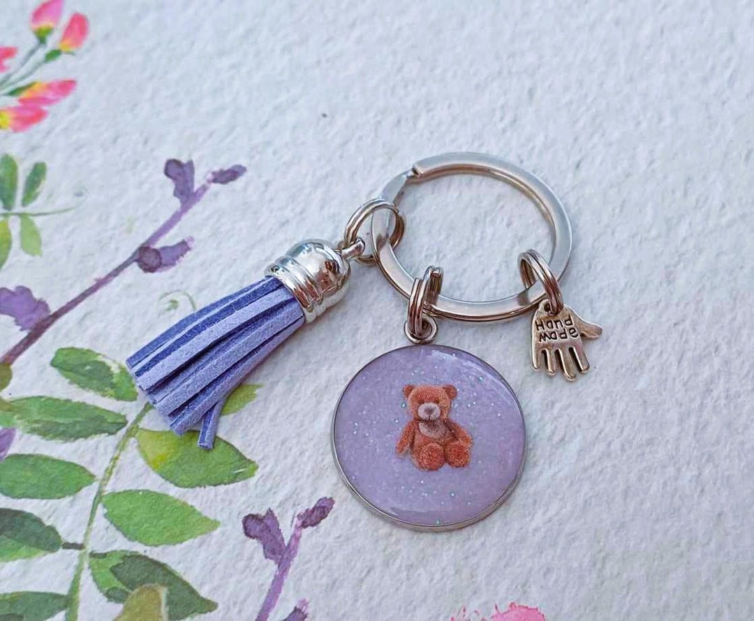 Teddy Bear Keyring, Teddy Bear Bagcharm, Teddy Bear Keychain, Teddy ...