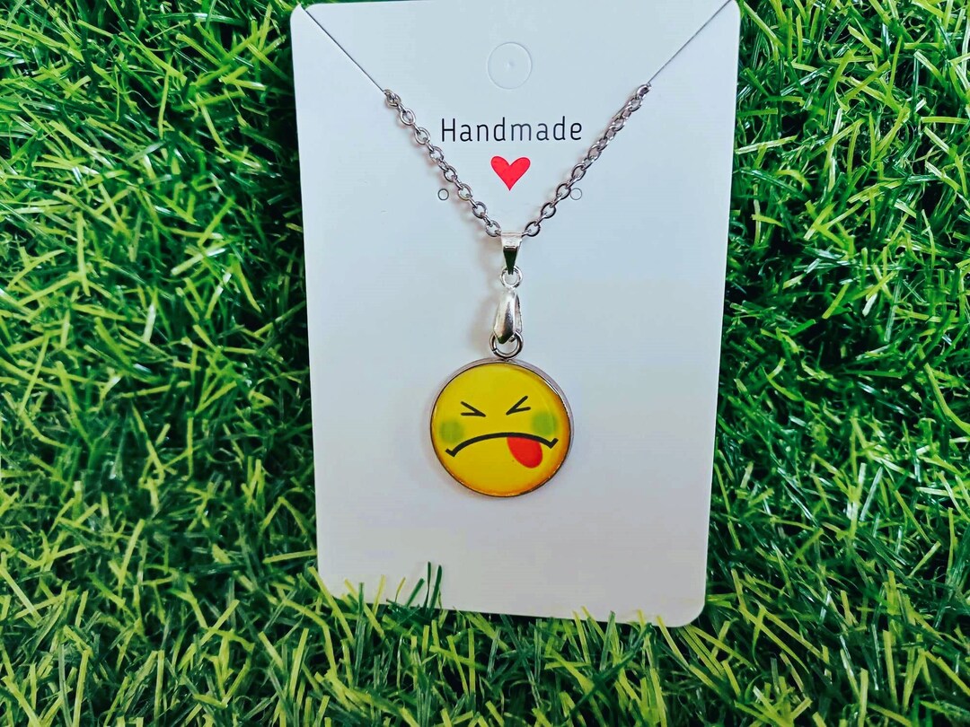 Emoji Necklace, Emoji Handmade Necklace, , Emoji Gifts, Emoji ...