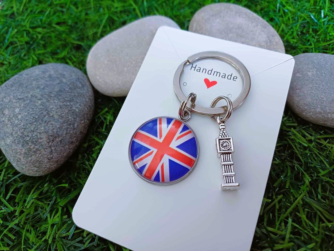Big Ben and Union Jack Keyring, Big Ben Keyring, Union Jack Keyring, Big Ben Novelty Keyring ...