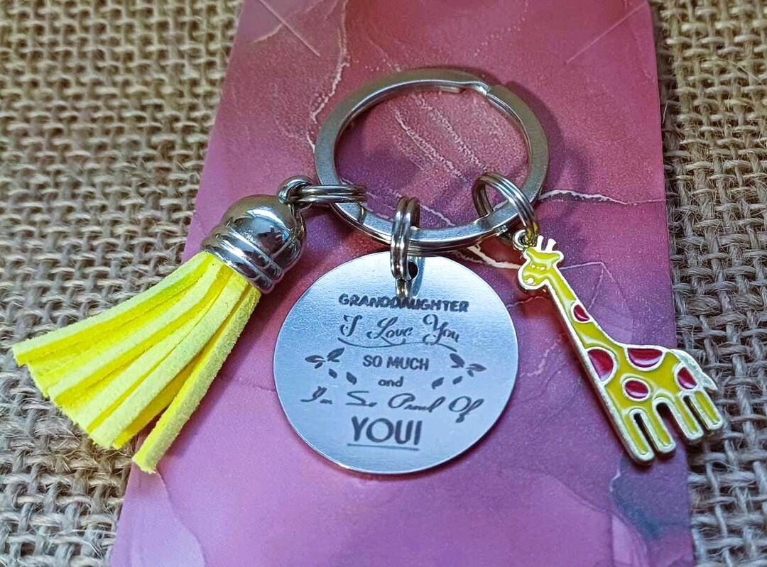 Granddaughter Gifts, Granddaughter Keyring, Granddaughter Keychain ...