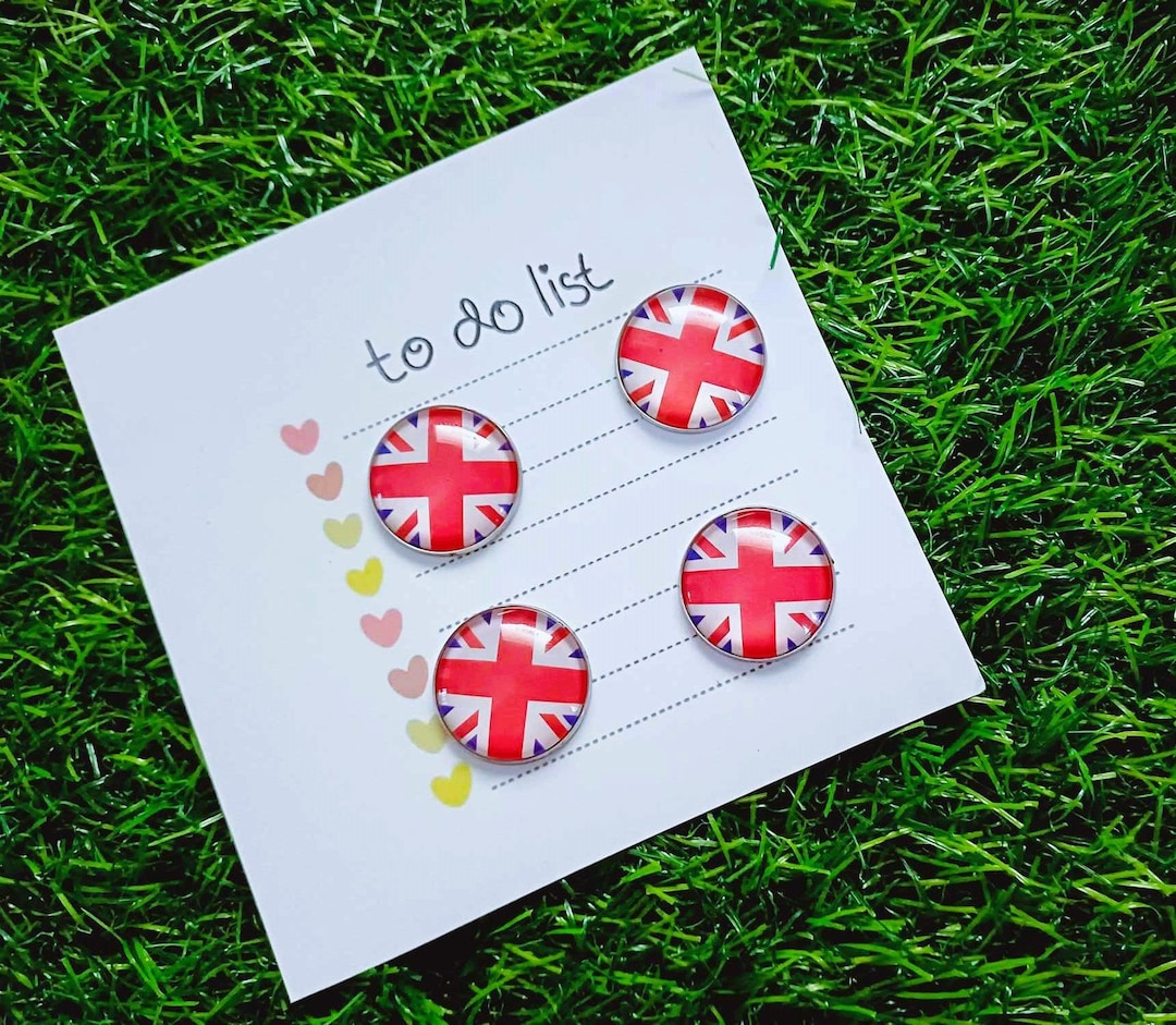 Union Jack Fridge Magnets, Set of 4 Union Jack Fridge Magnets, Union ...