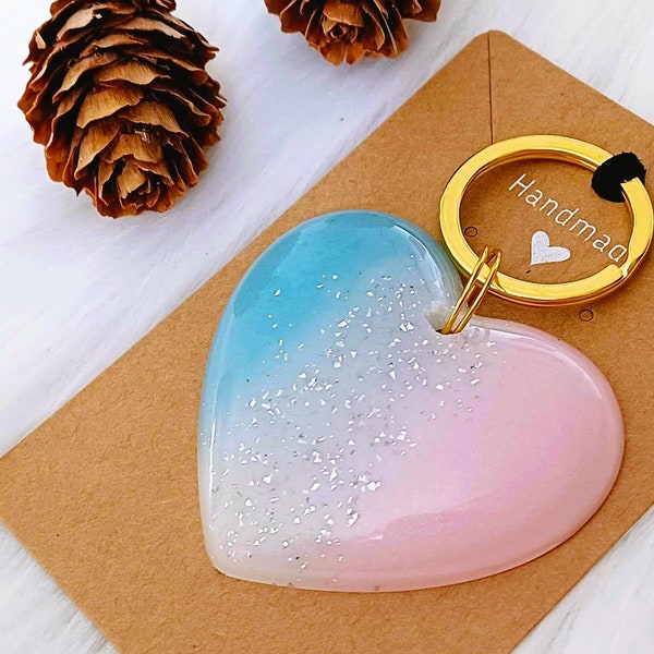 Heart Keychain - Etsy