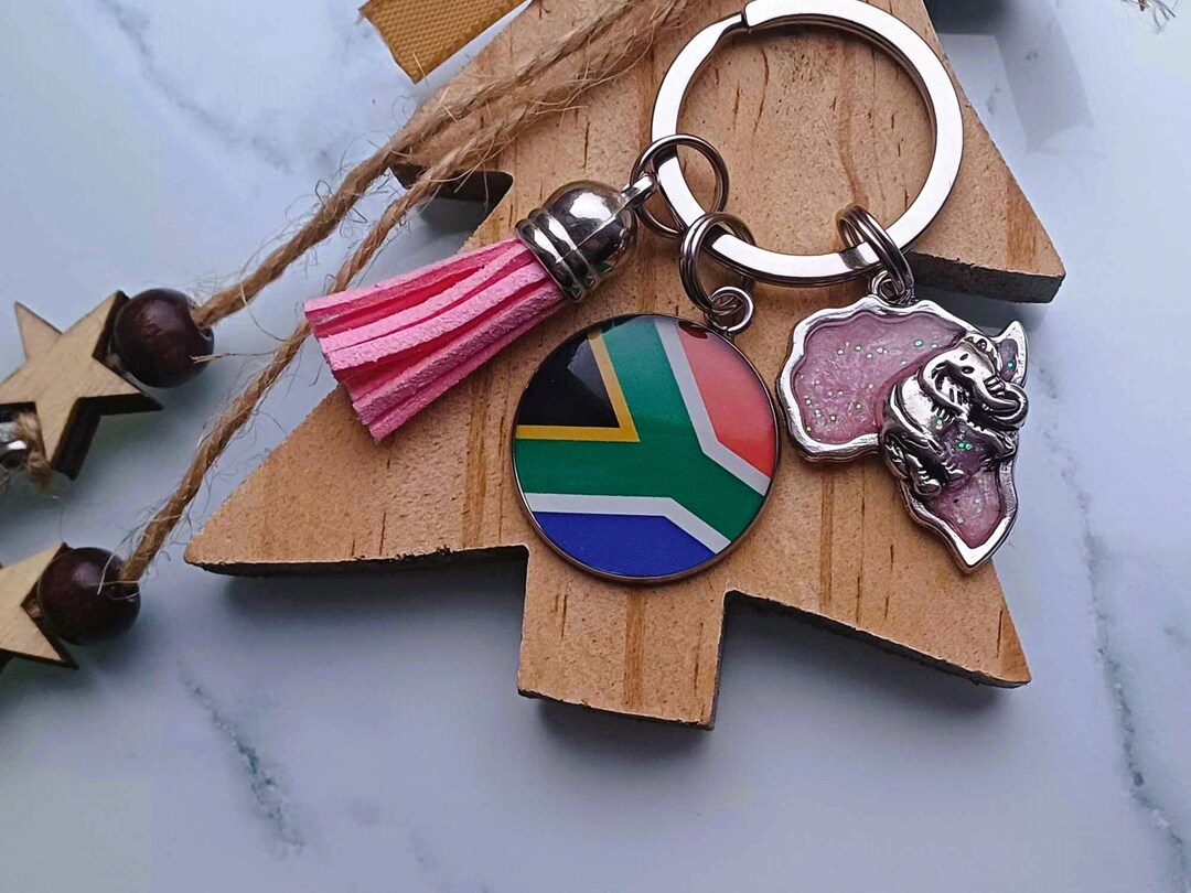 South African Keyring South African Gifts South Africa Flag - Etsy