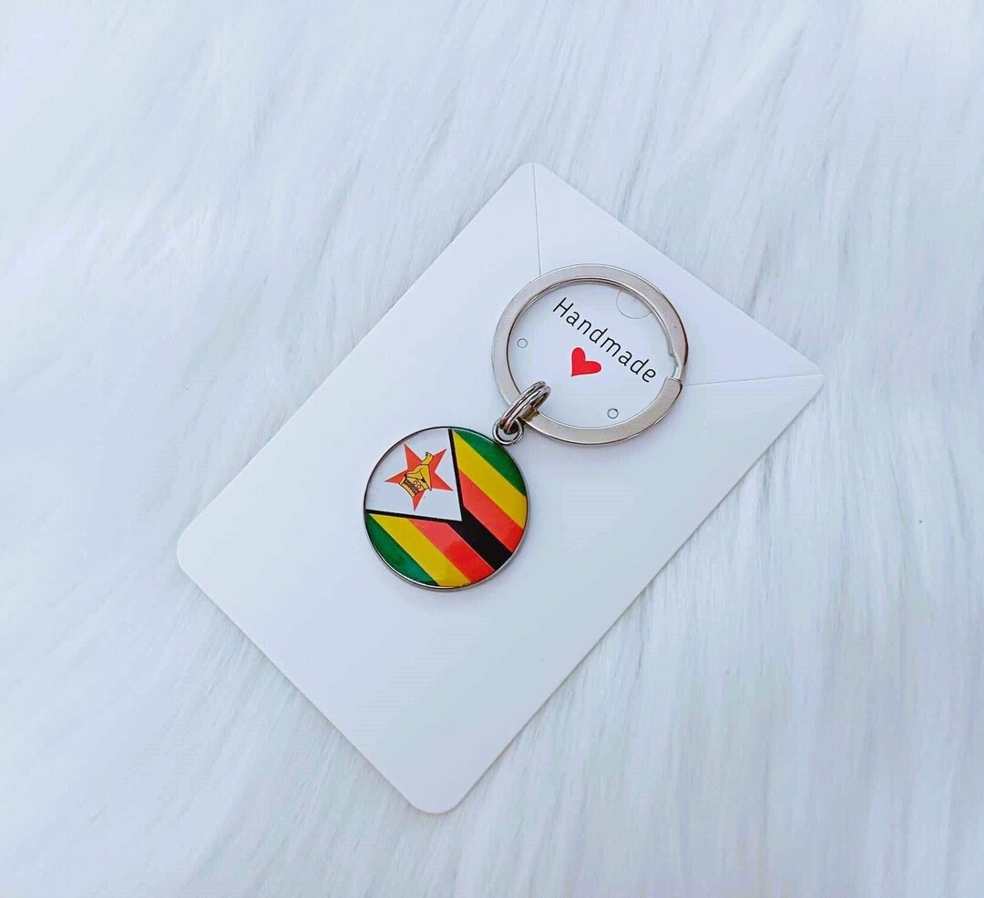 Zimbabwe Flag Keyring, Zimbabwe Flag Gifts, Zimbabwe Gifts, Zimbabwe ...